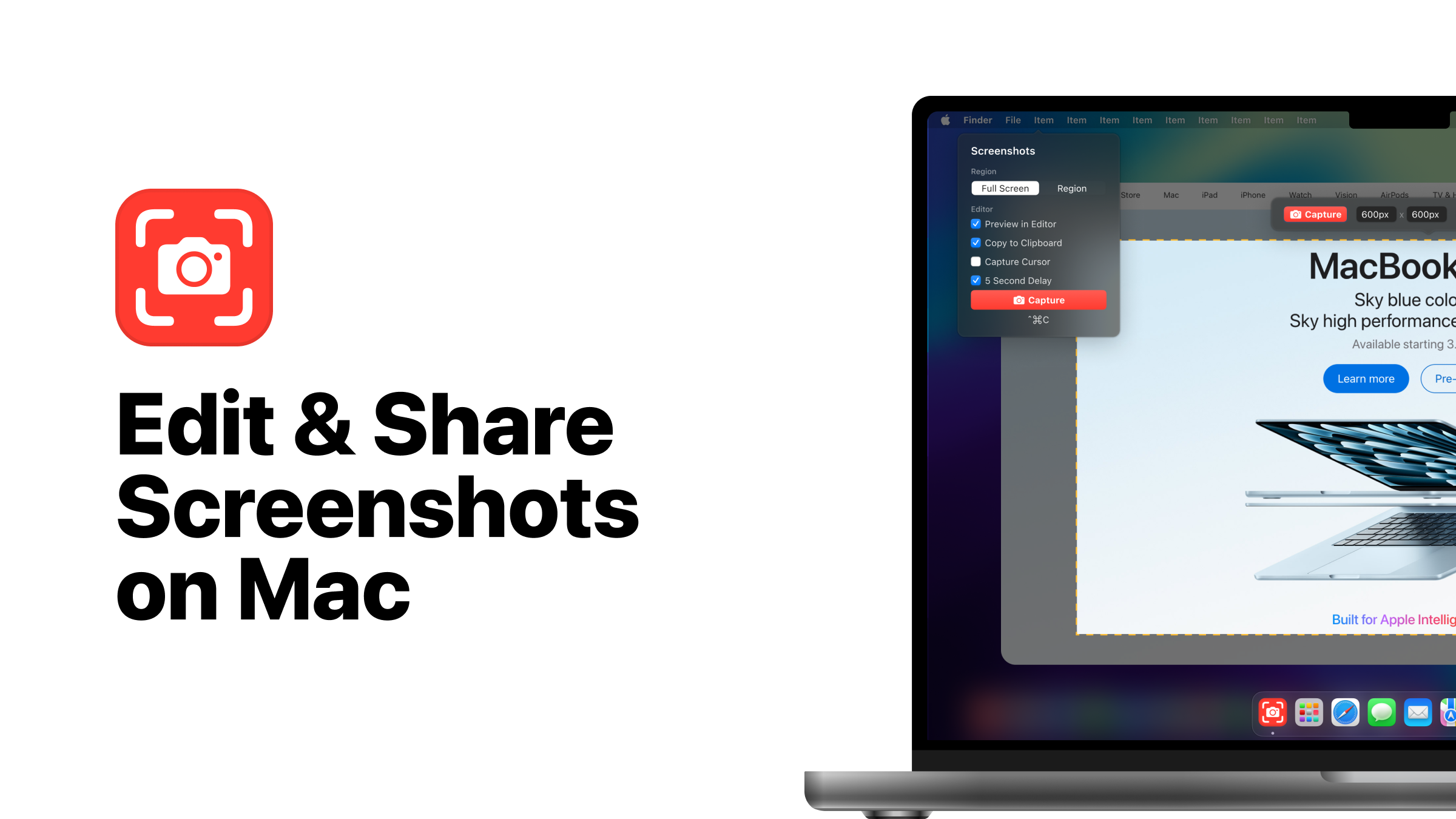 Screenshot App for Mac – Capture & Edit Screenshots Easily
